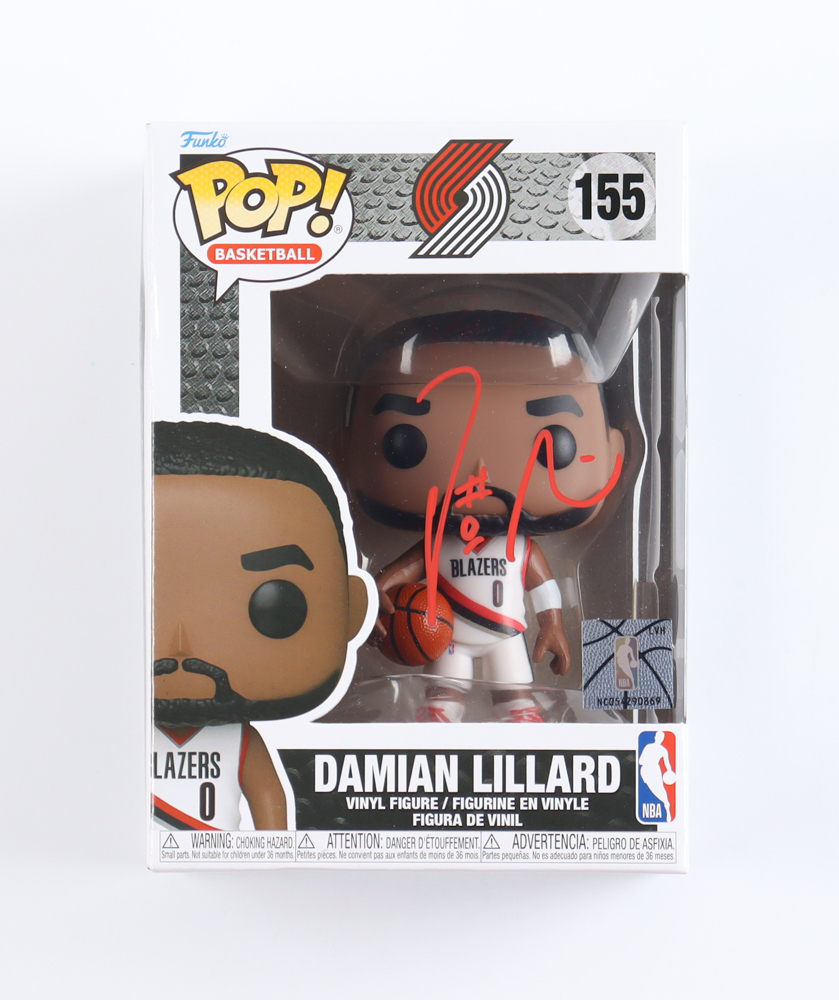 Damian Lillard Signed Trail Blazers #155 Funko Pop! Vinyl Figure ...