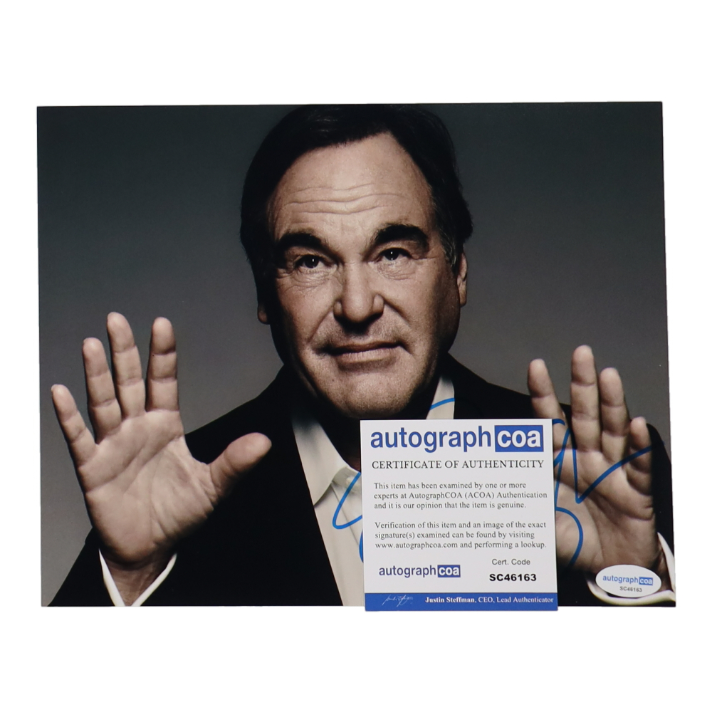 Oliver Stone Signed 8x10 Photo (ACOA) | Pristine Auction