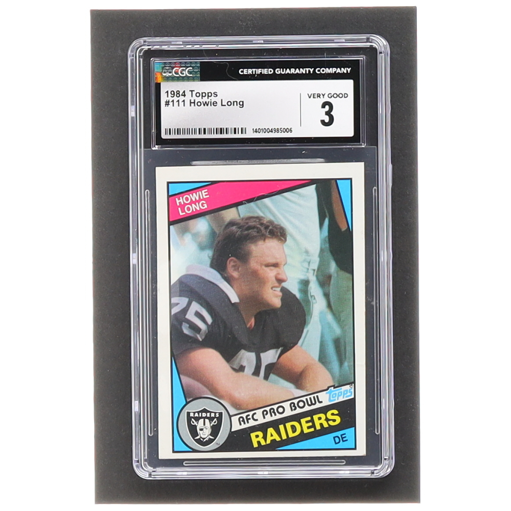 Howie Long 1984 Topps #111 PB RC (CGC 3) | Pristine Auction
