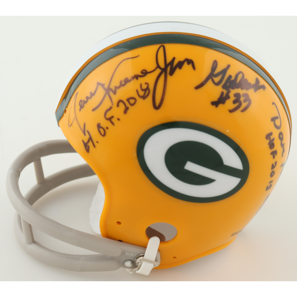 Packers Mini Helmet Signed By (6) With Marv Fleming, Donny Anderson ...