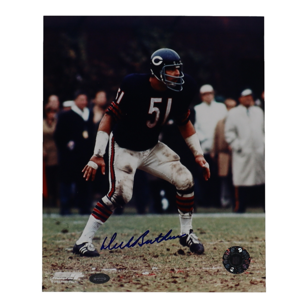 Dick Butkus Signed Bears 8x10 Photo (Mounted Memories) | Pristine Auction