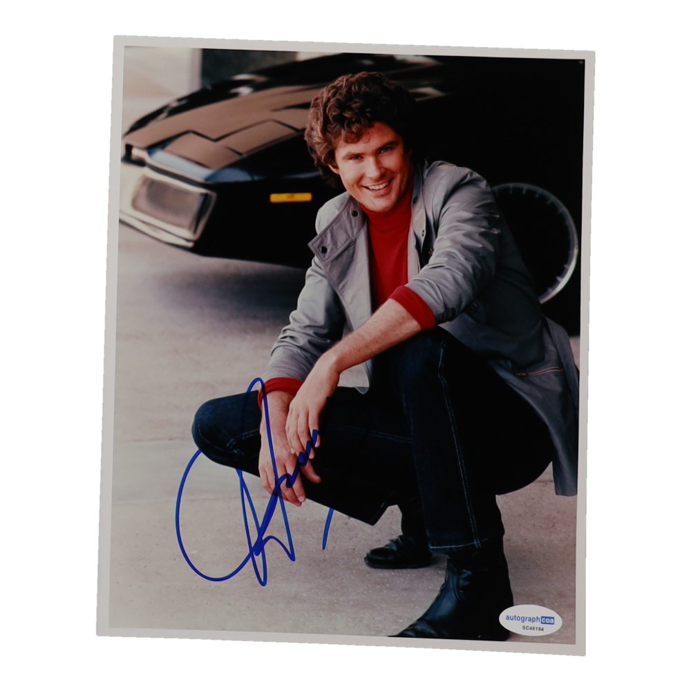 David Hasselhoff Signed "Knight Rider" 8x10 Photo (ACOA) | Pristine Auction