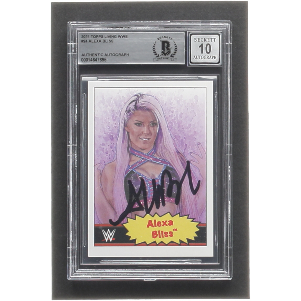 Alexa Bliss Signed 2021 Topps Living WWE #24 (BGS | Auto 10) | Pristine ...