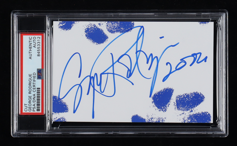 George Rodrigue Signed Cut Inscribed "2014" (PSA) | Pristine Auction