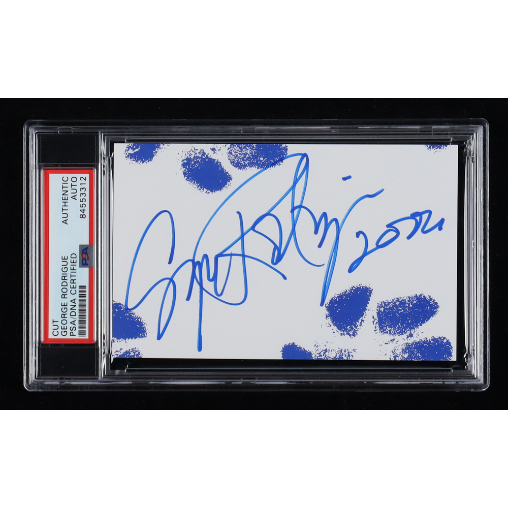 George Rodrigue Signed Cut Inscribed "2014" (PSA) | Pristine Auction