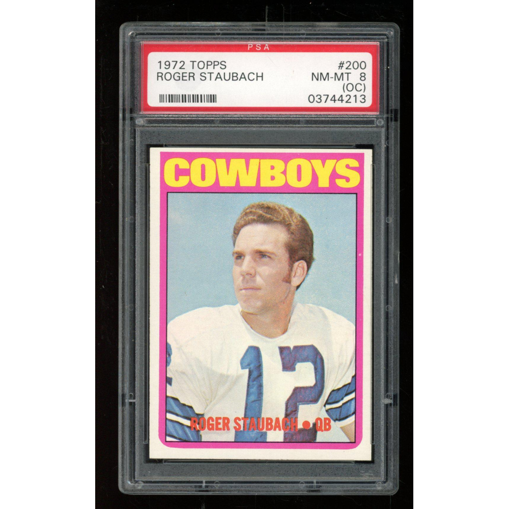 Roger Staubach 1972 Topps #200 RC (PSA 8) (OC) | Pristine Auction