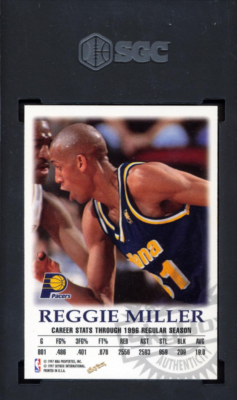 Reggie Miller 1997-98 SkyBox Premium Autographics #73 (SGC 9 ...