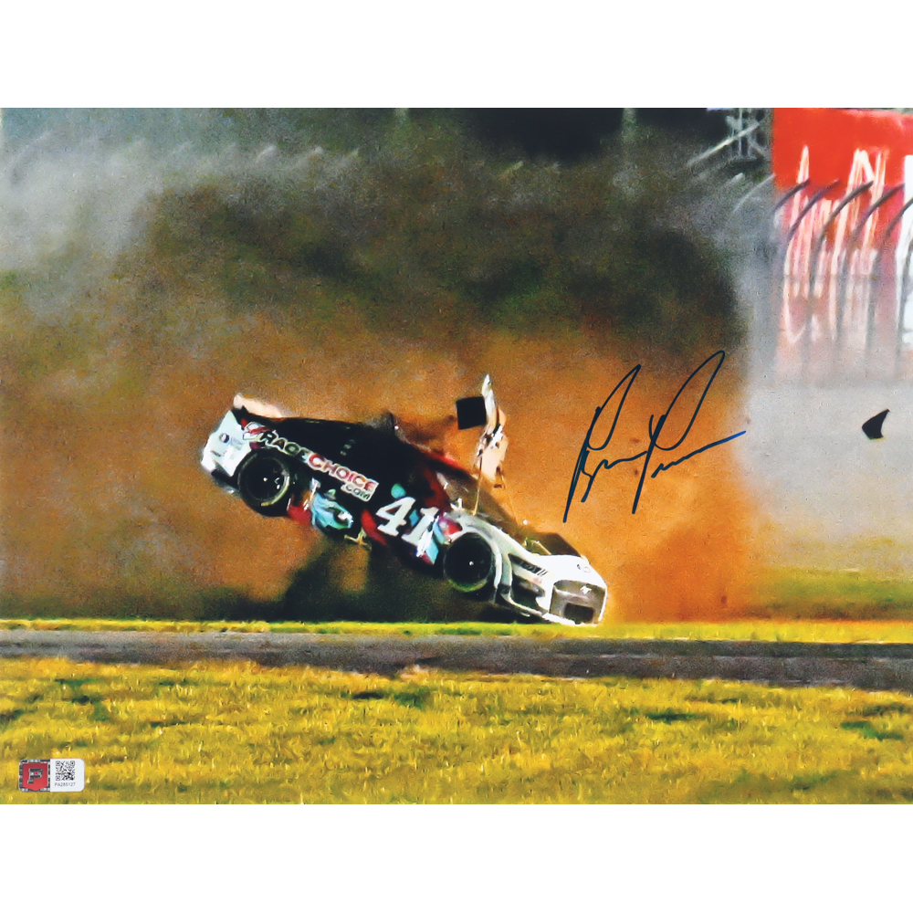 Ryan Preece Signed NASCAR Daytona Wreck 11x14 Photo (PA) | Pristine Auction