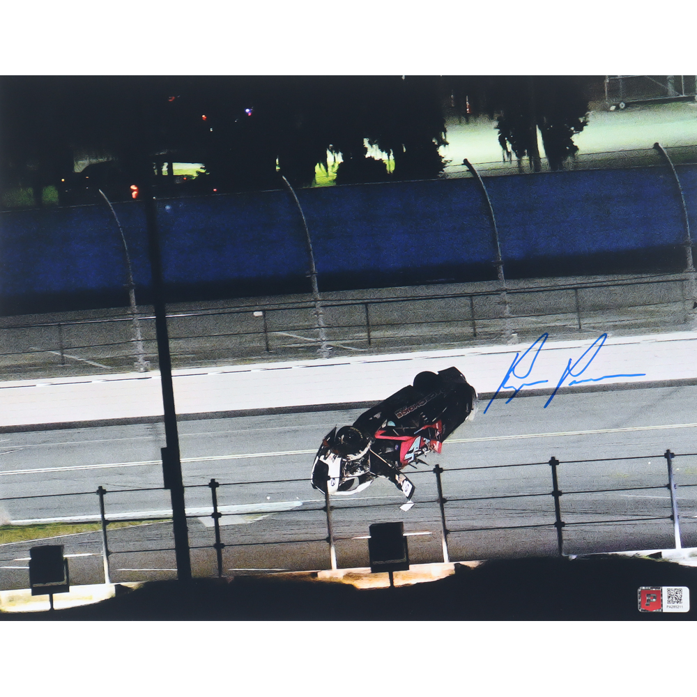 Ryan Preece Signed NASCAR Daytona Wreck 11x14 Photo (PA) | Pristine Auction