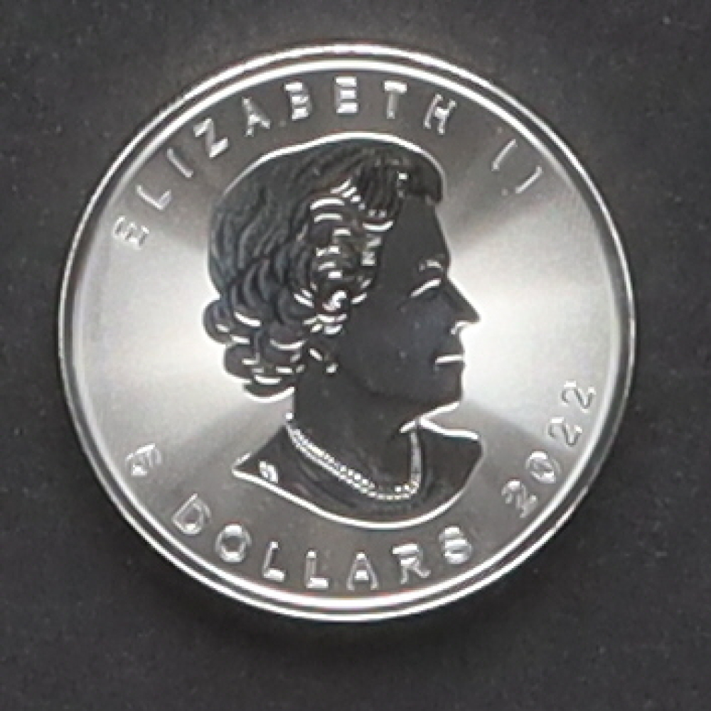 2022 Royal Canadian Mint Silver Maple $5 Five Dollar 1 Troy Oz. .9999 ...