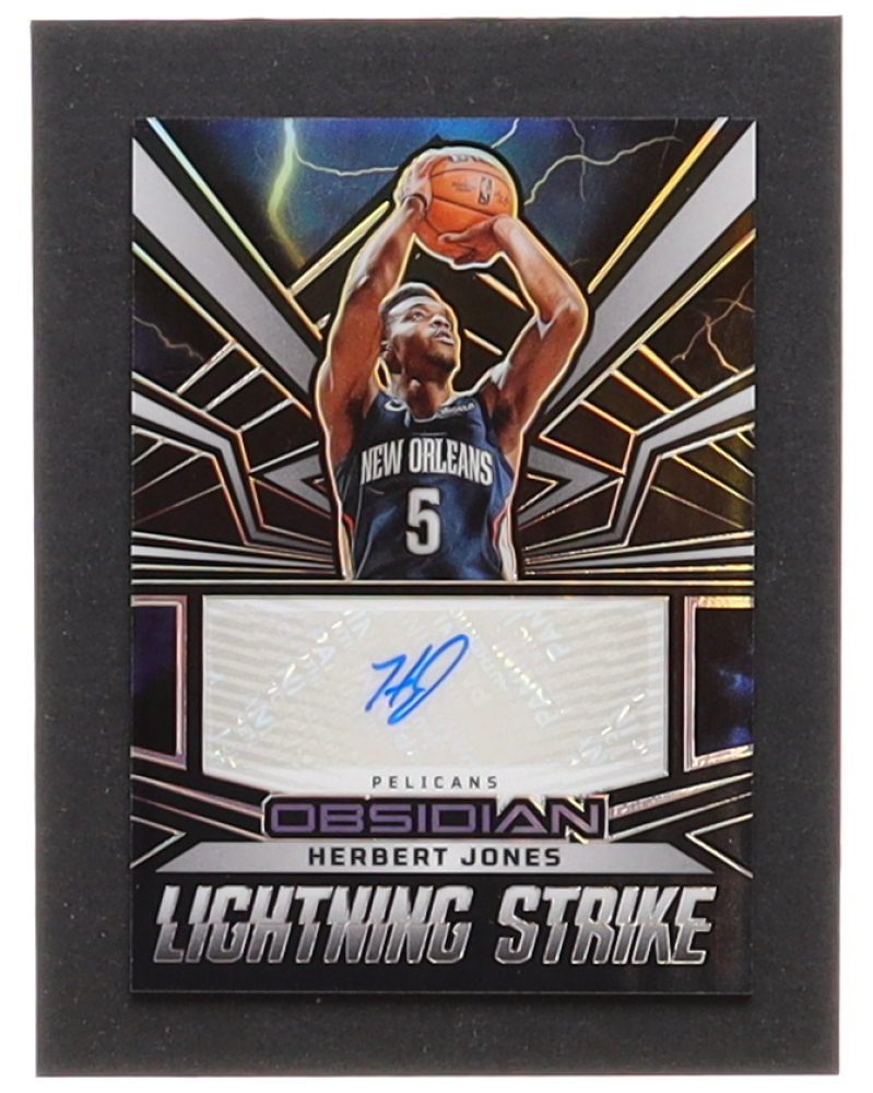 Herbert Jones 2022-23 Panini Obsidian Lightning Strike Signatures #3 ...