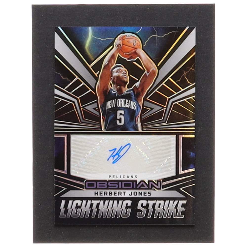 Herbert Jones 2022-23 Panini Obsidian Lightning Strike Signatures #3 ...