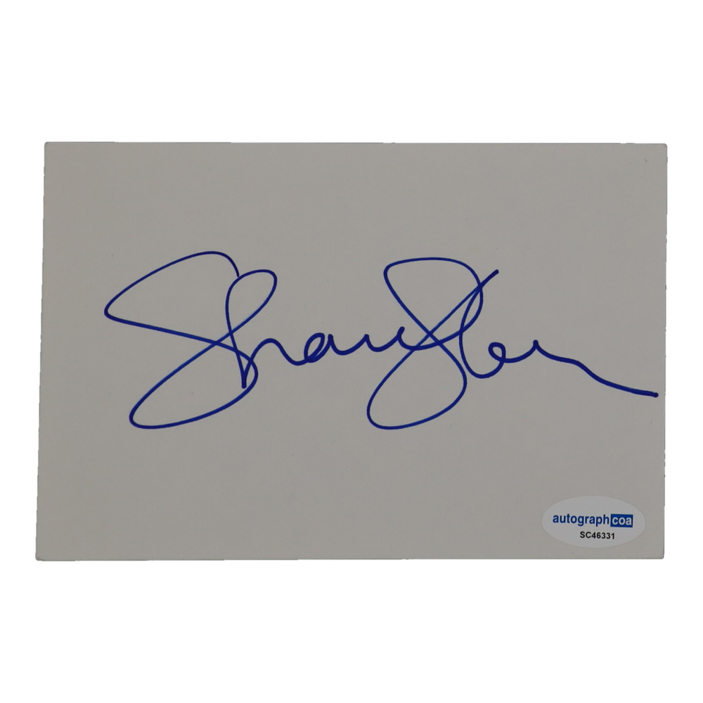 Sharon Stone Signed 4x6 Cut (ACOA) | Pristine Auction