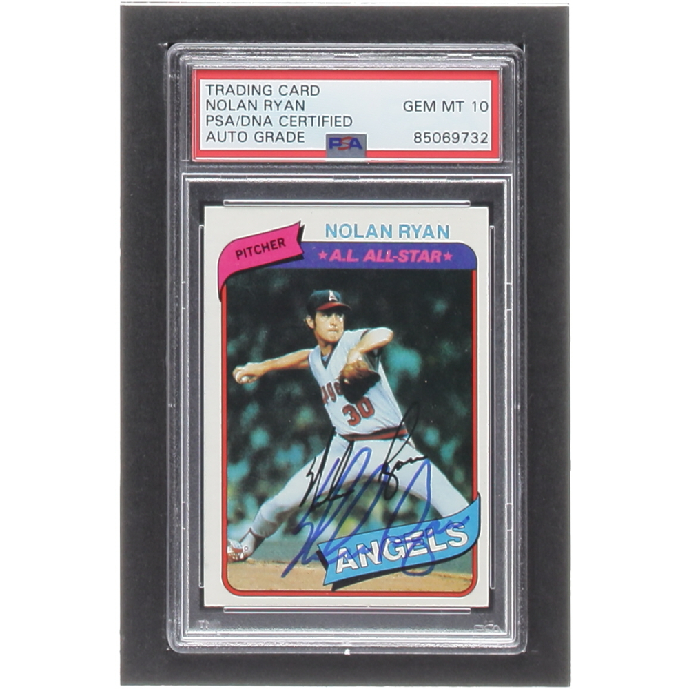 Nolan Ryan Signed 1980 Topps #580 (PSA | Autograph Graded PSA 10 ...