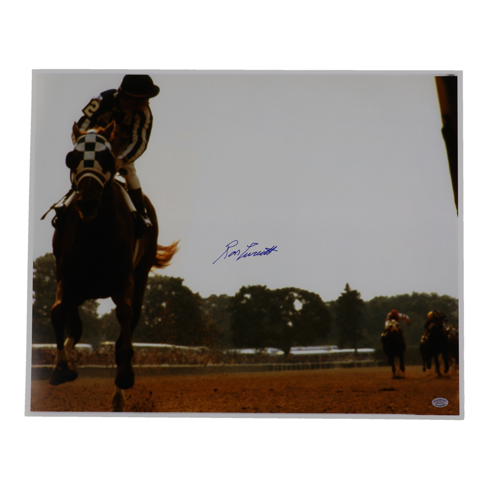 Ron Turcotte Signed 16x20 Photo (Stacks of Plaques) | Pristine Auction