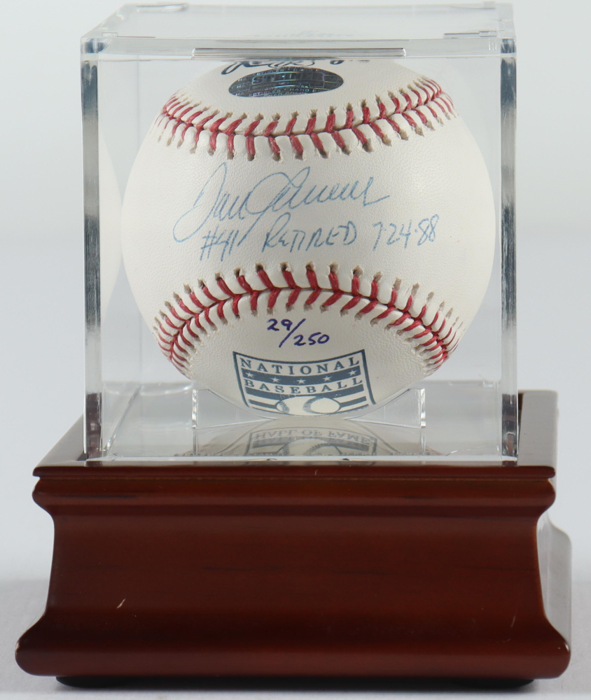 Tom Seaver Signed Rawlings OML Hall Of Fame Logo Baseball with Display ...