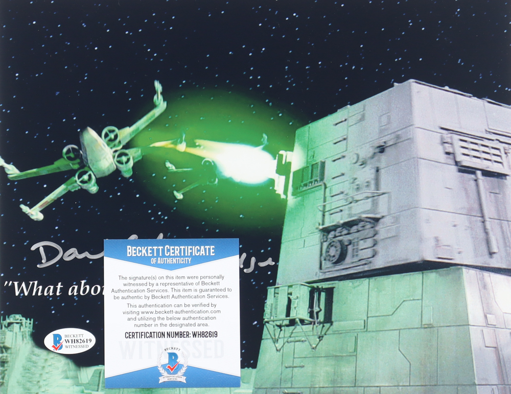 David Ankrum Signed "Star Wars" 8x10 Photo Inscribed "Voice of Wedge ...