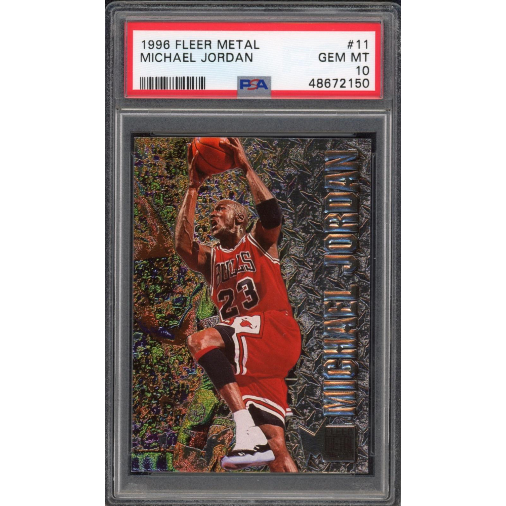 Michael Jordan 1996-97 Metal #11 (PSA 10) | Pristine Auction