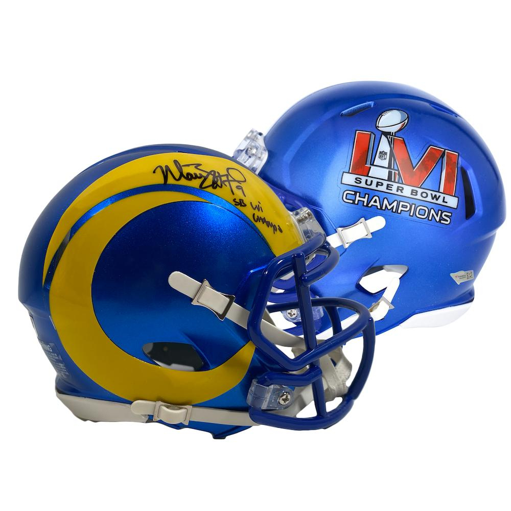 Matthew Stafford Signed Rams Super Bowl LVI Logo Speed Mini Helmet ...
