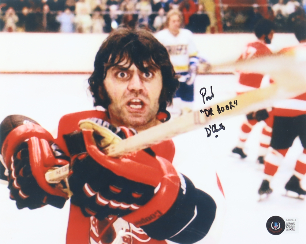 Paul D'Amato Signed "Slap Shot" 8x10 Photo Inscribed "Dr. Hook ...