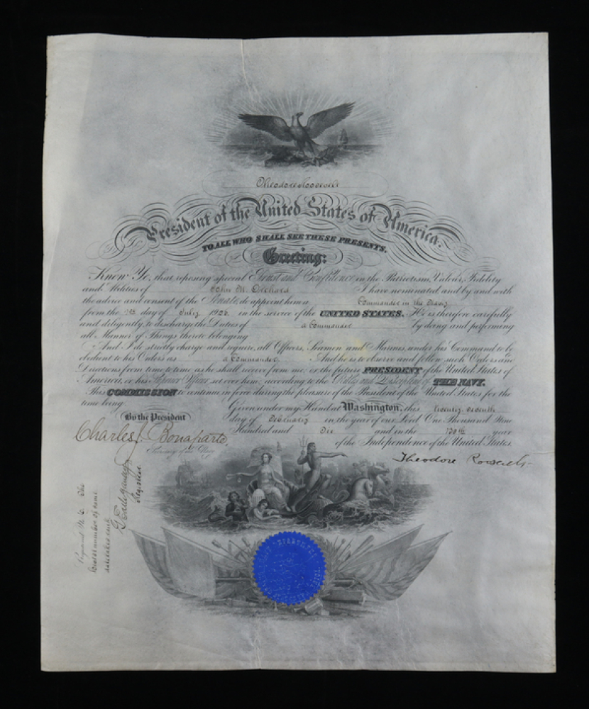 Theodore Roosevelt Signed Original 1906 Government Presidential ...