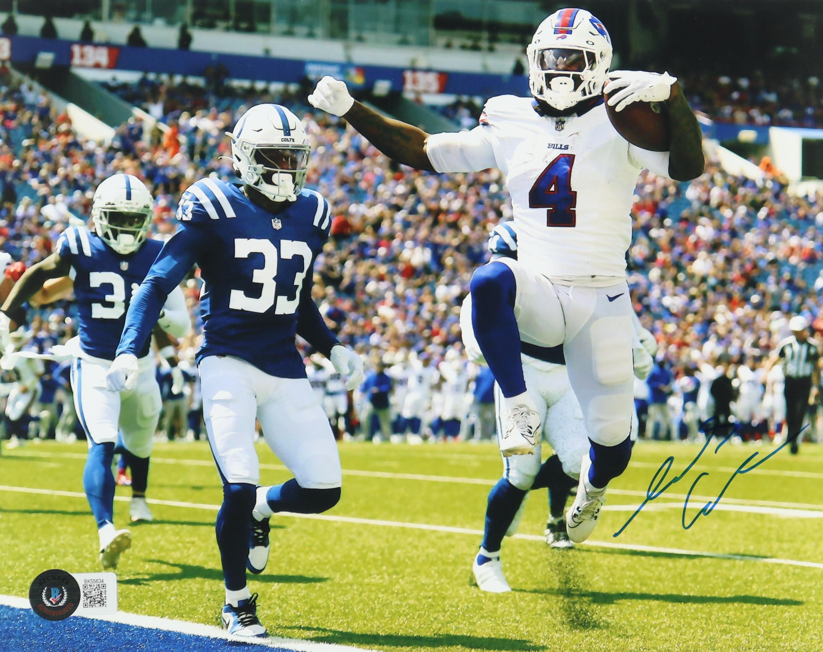 James Cook Signed Bills 8x10 Photo (Beckett) | Pristine Auction