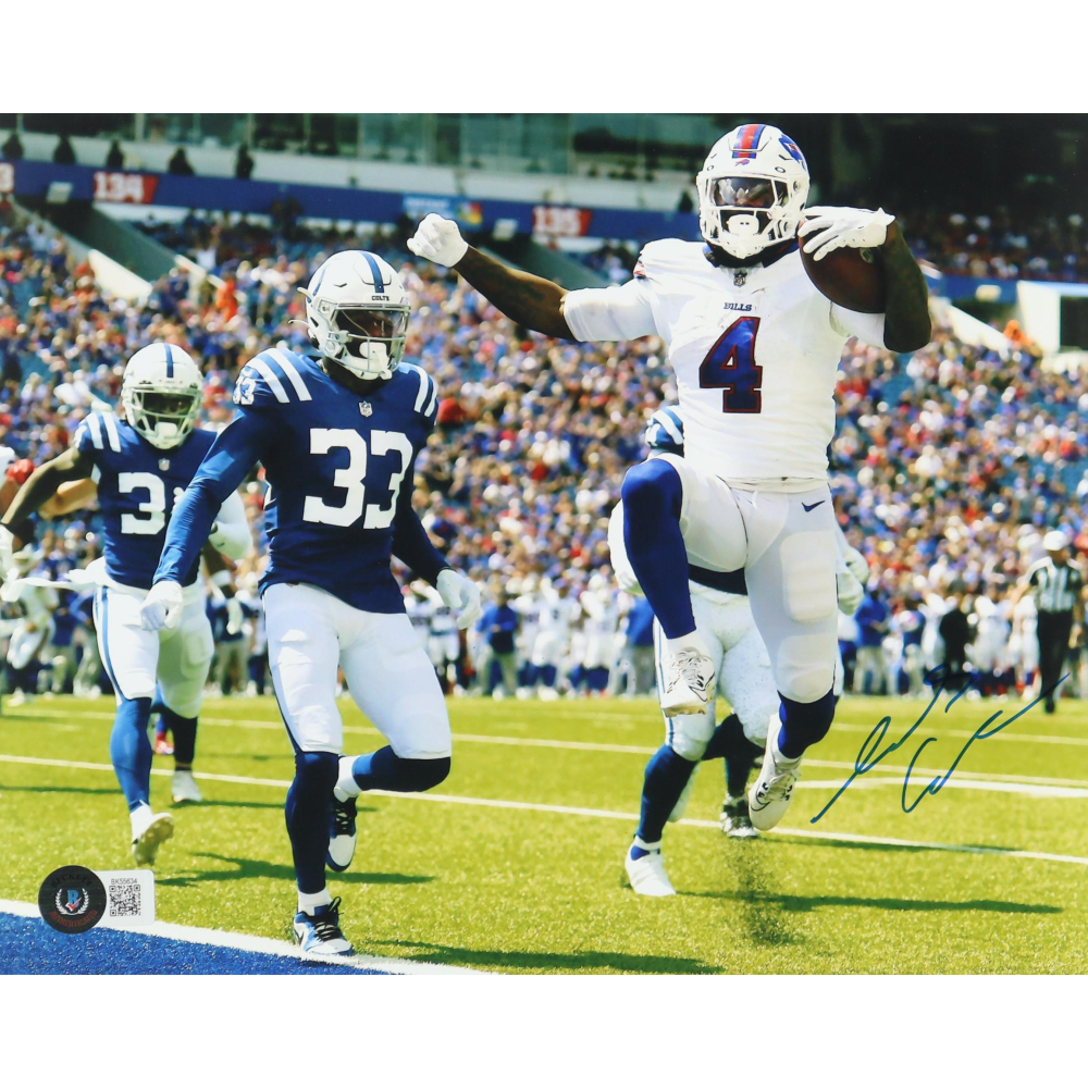 James Cook Signed Bills 8x10 Photo (Beckett) | Pristine Auction
