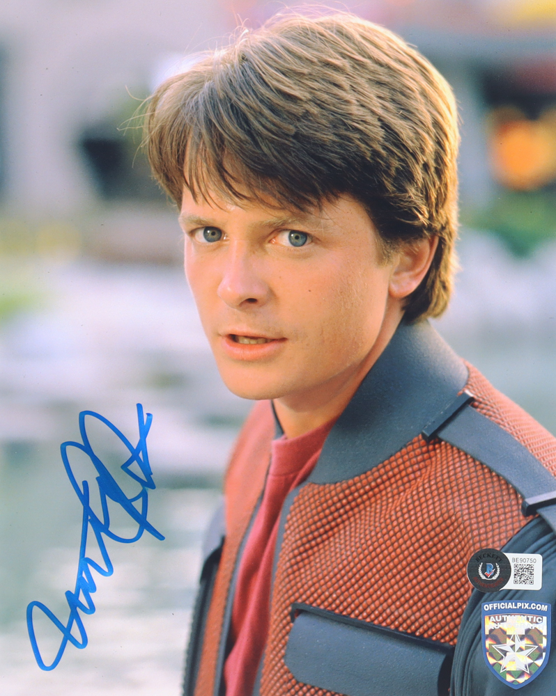 Michael J. Fox Signed "Back To The Future II" 8x10 Photo (Beckett ...