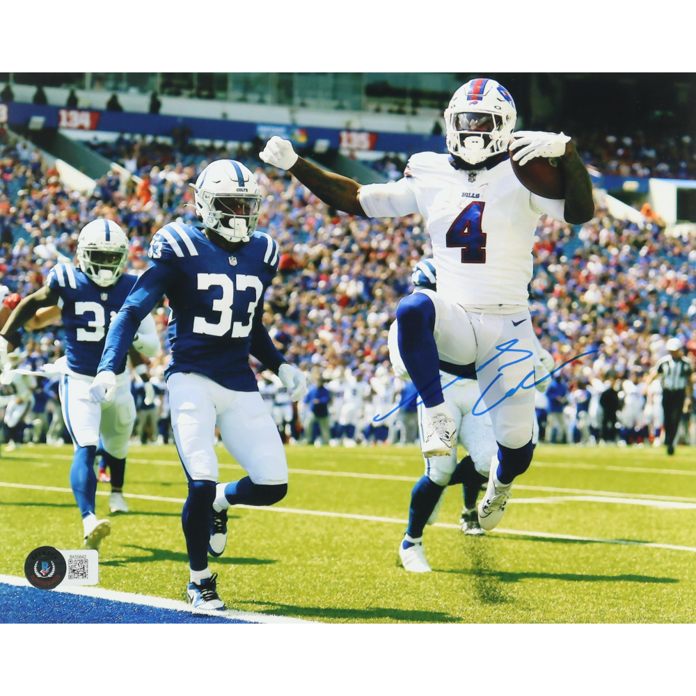 James Cook Signed Bills 8x10 Photo (Beckett) | Pristine Auction