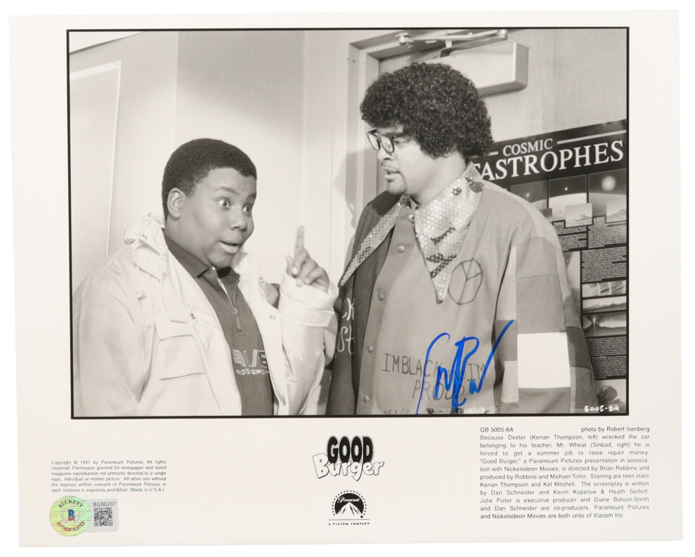 Sinbad Signed "Good Burger" 8x10 Photo (Beckett) | Pristine Auction