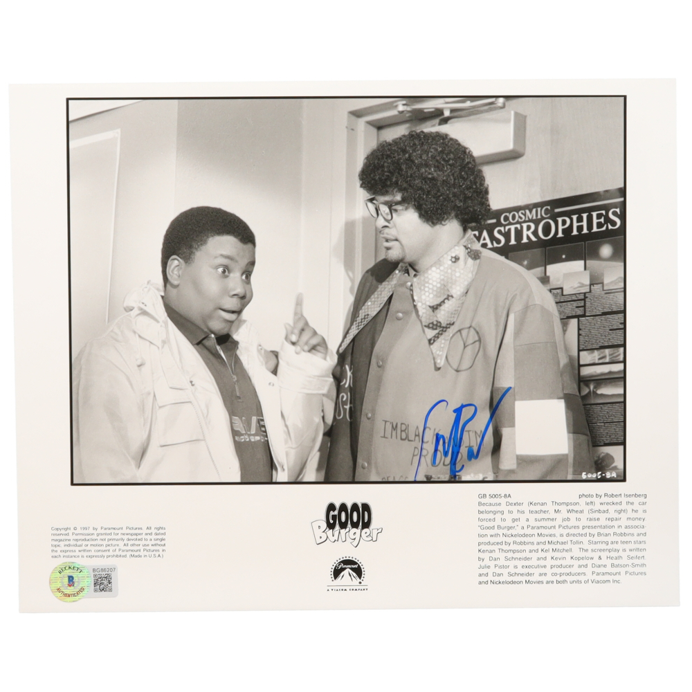 Sinbad Signed "Good Burger" 8x10 Photo (Beckett) | Pristine Auction