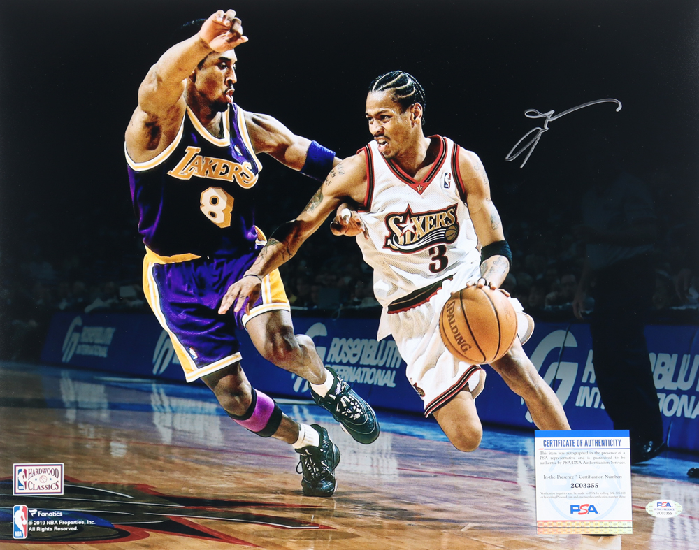 Allen Iverson Signed 76ers 16x20 Photo (PSA) | Pristine Auction