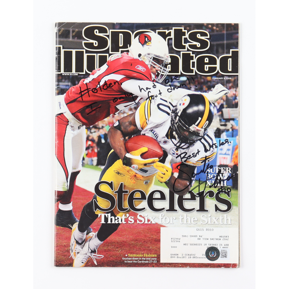 Santonio Holmes Signed 2009 "Sports Illustrated" Magazine Inscribed "I ...