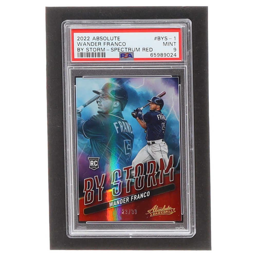 Wander Franco 2022 Absolute By Storm Spectrum Red #1 RC #23/99 (PSA 9 ...