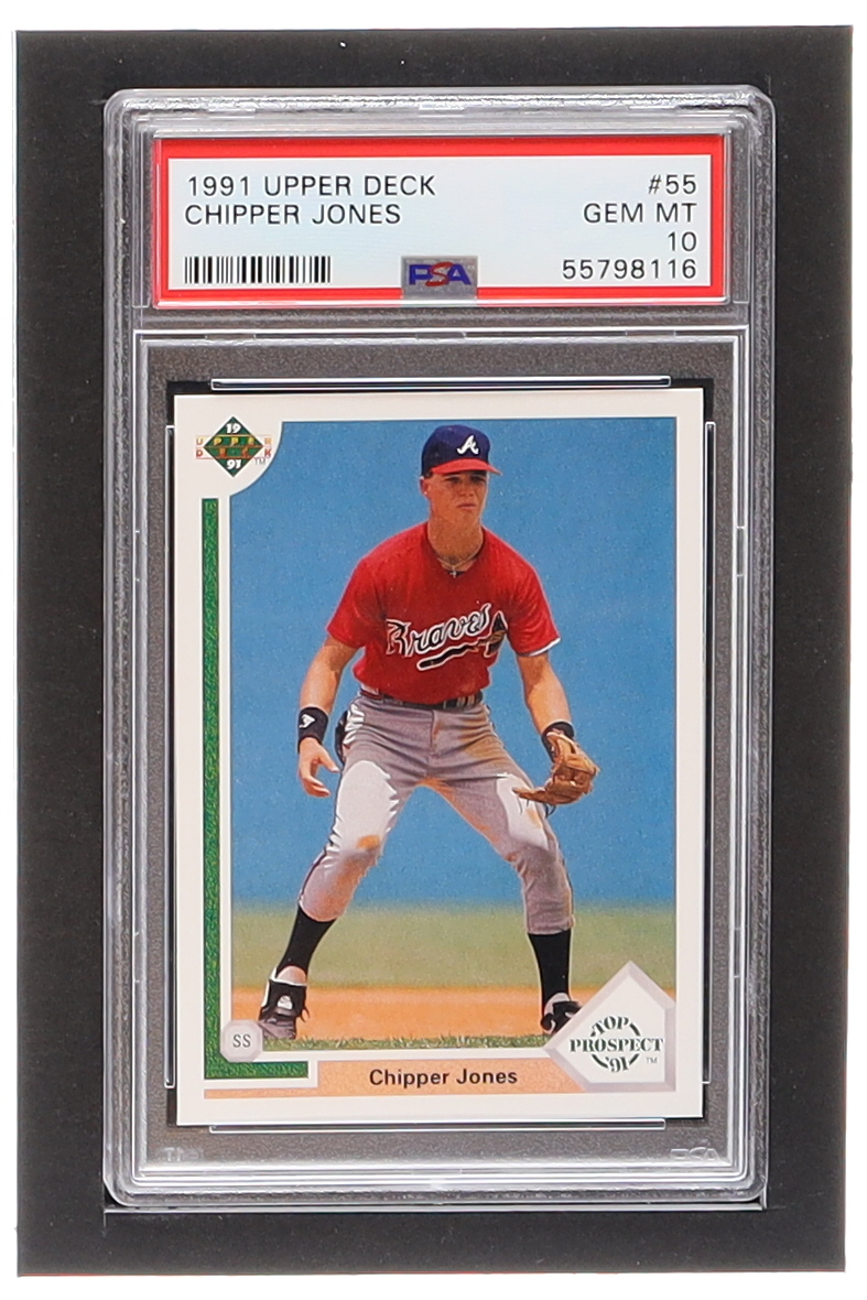 Chipper Jones 1991 Upper Deck #55 RC (PSA 10) | Pristine Auction
