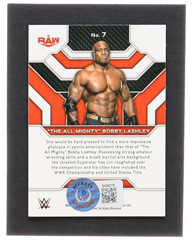 "The All Mighty" Bobby Lashley Signed 2023 Panini Prizm WWE Top Tier #7 ...