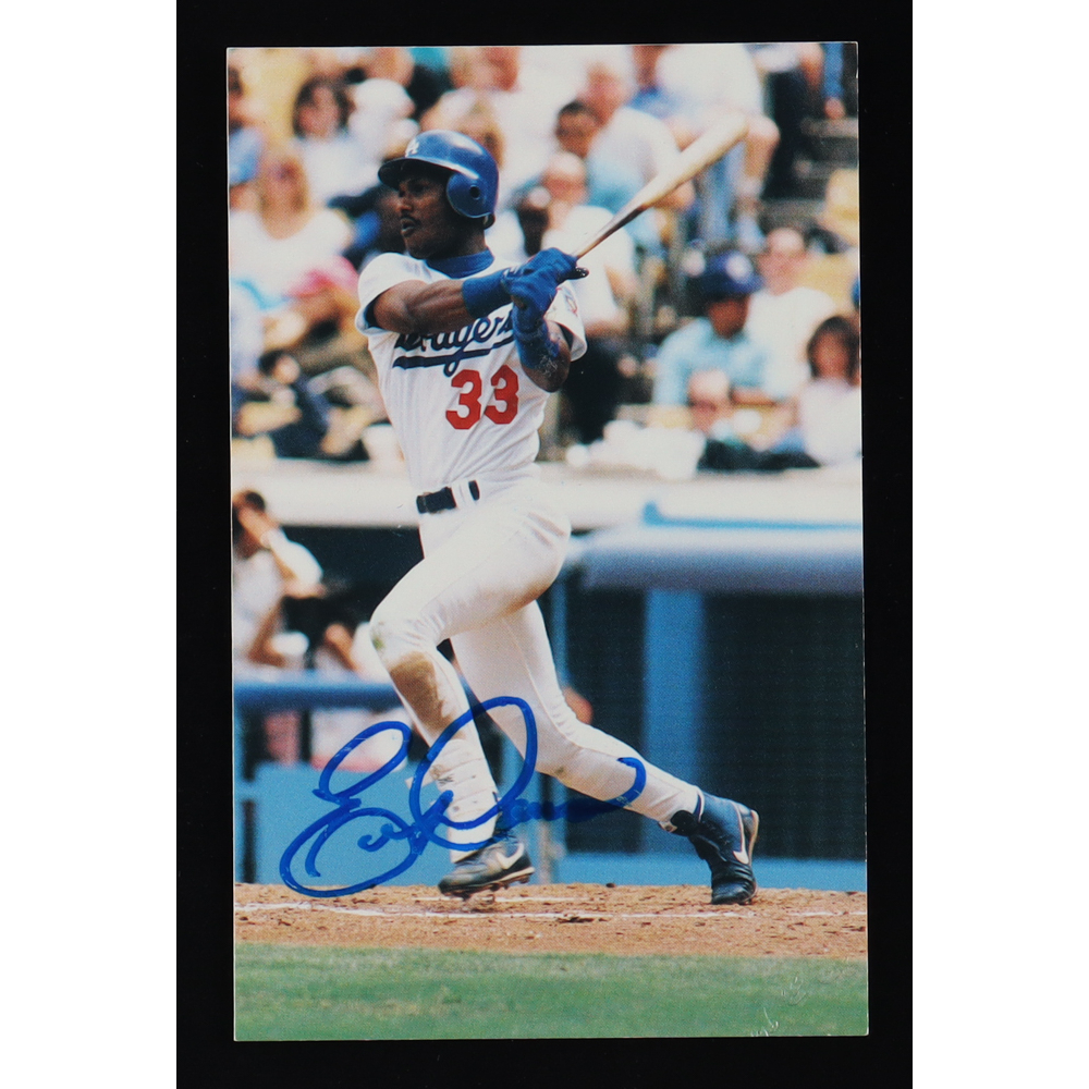 Eric Davis Signed Dodgers Postcard (Beckett) | Pristine Auction