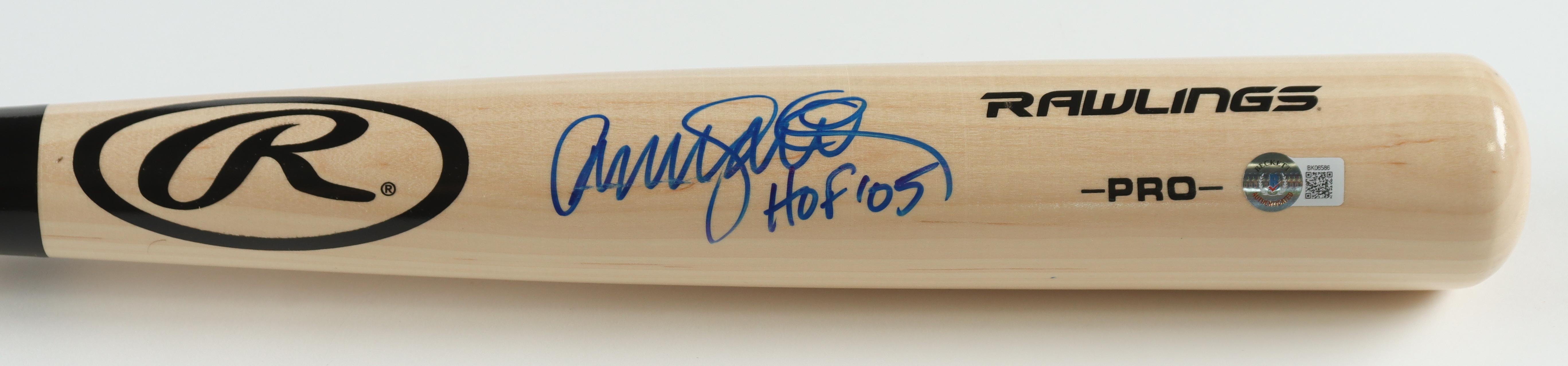 Ryne Sandberg Signed Rawlings Baseball Bat Inscribed "HOF '05" (Beckett ...