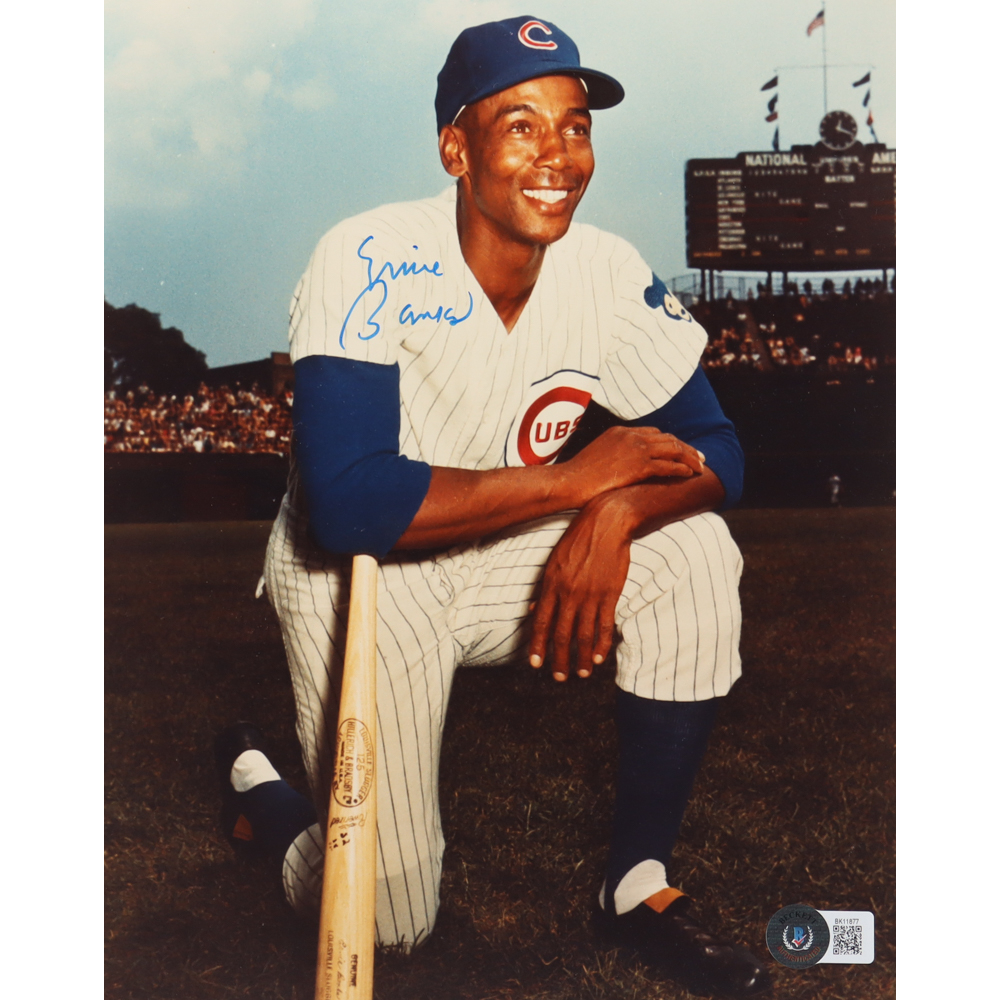 Ernie Banks Signed Cubs 8x10 Photo (Beckett) | Pristine Auction