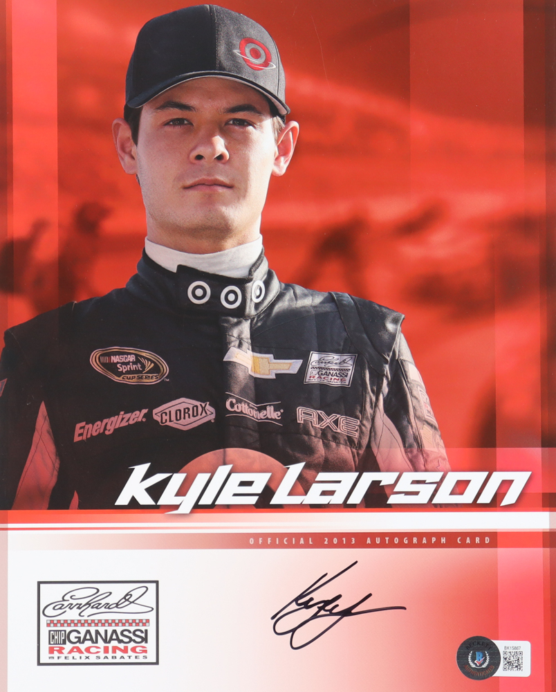 Kyle Larson Signed NASCAR 8x10 Photo (Beckett) | Pristine Auction