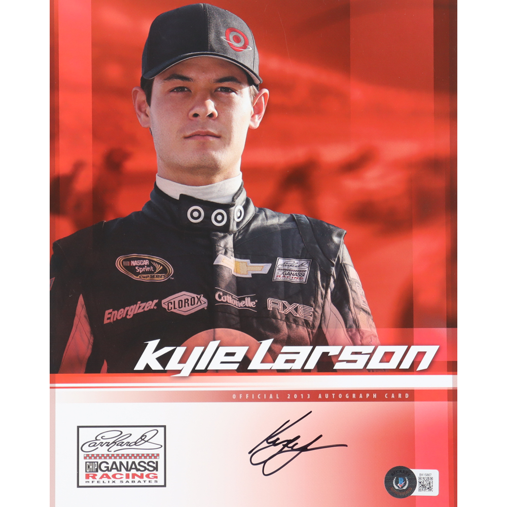 Kyle Larson Signed NASCAR 8x10 Photo (Beckett) | Pristine Auction