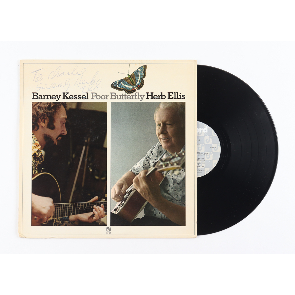 Herb Ellis Signed "Poor Butterfly" Vinyl Record Album Inscribed ...