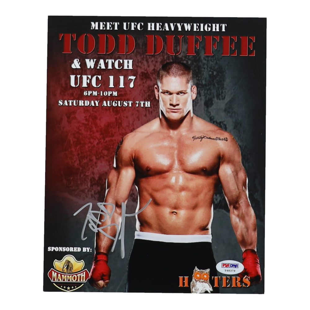 Todd Duffee Signed 8x10 Photo (PSA) | Pristine Auction