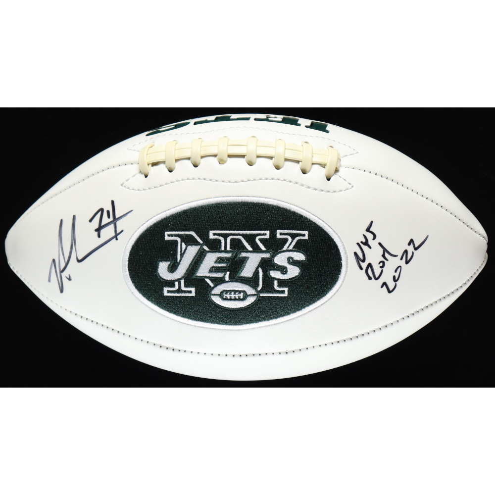 Nick Mangold Signed Jets Logo Football Inscribed "NYJ ROH 2022" (JSA ...