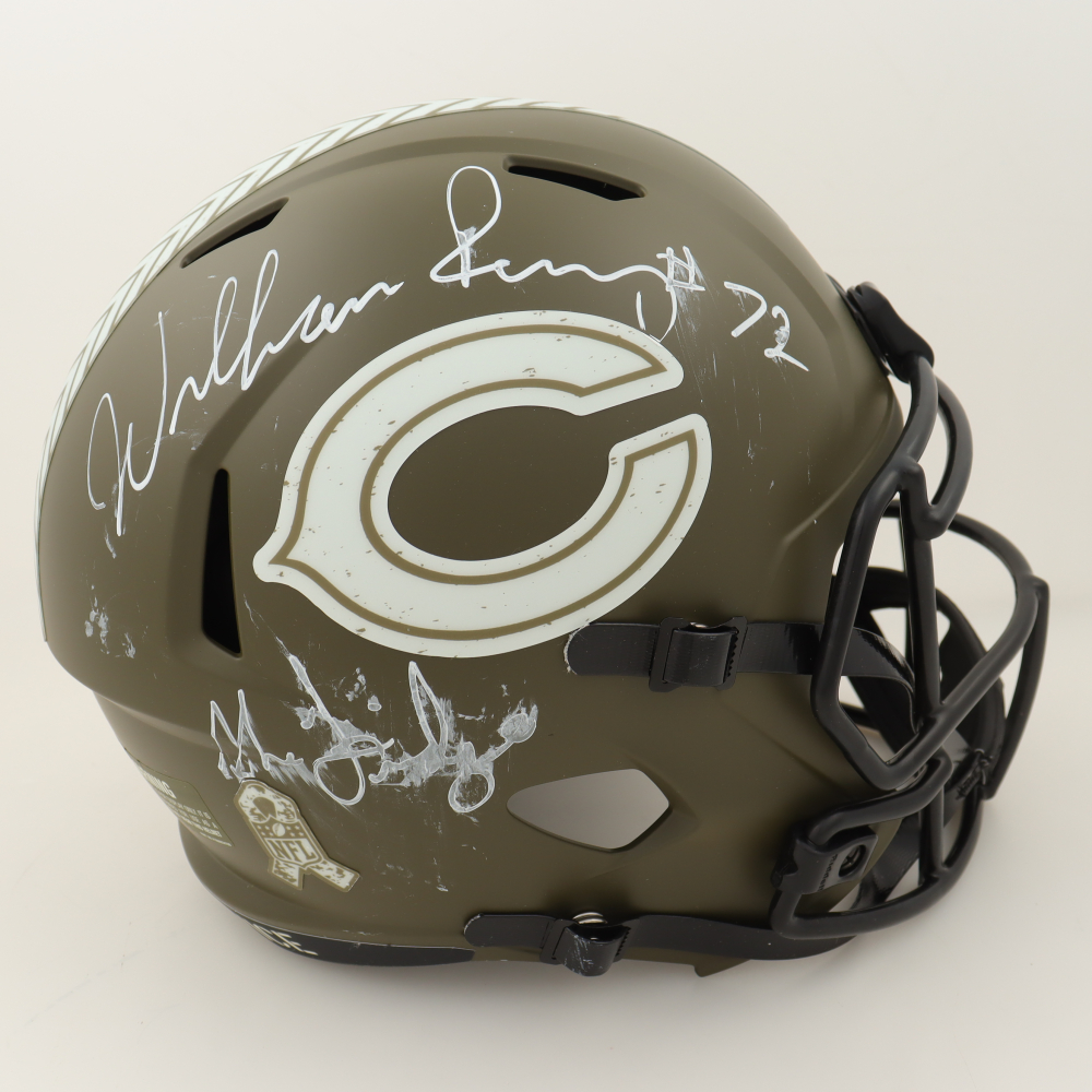 William Perry Signed Bears Full-Size Salute to Service Alternate Speed ...