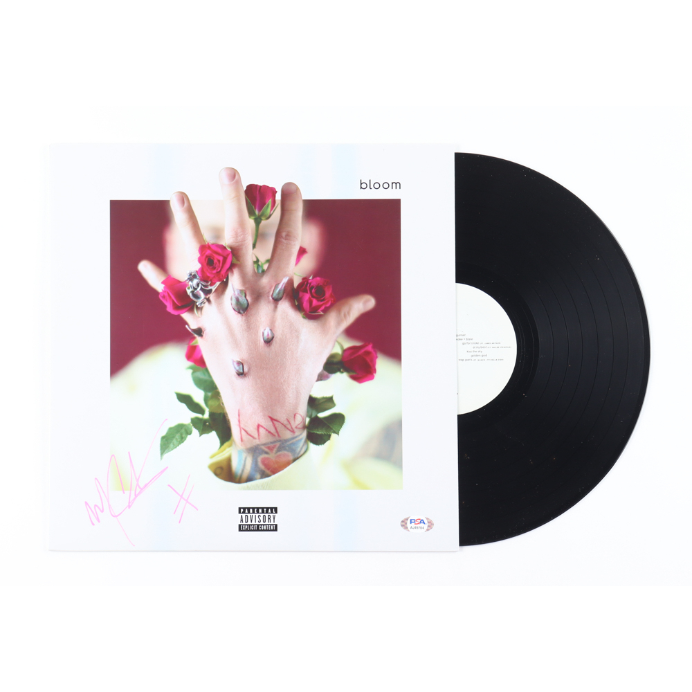Machine Gun Kelly Signed "Blooms" Vinyl Record Album Sleeve (Beckett ...