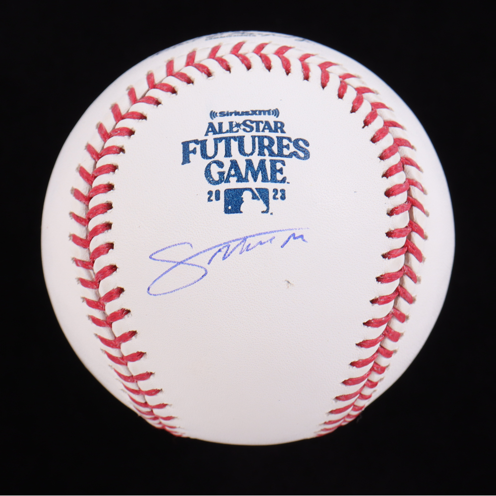 Noelvi Marte Signed 2023 Futures Game OML Baseball (JSA) | Pristine Auction