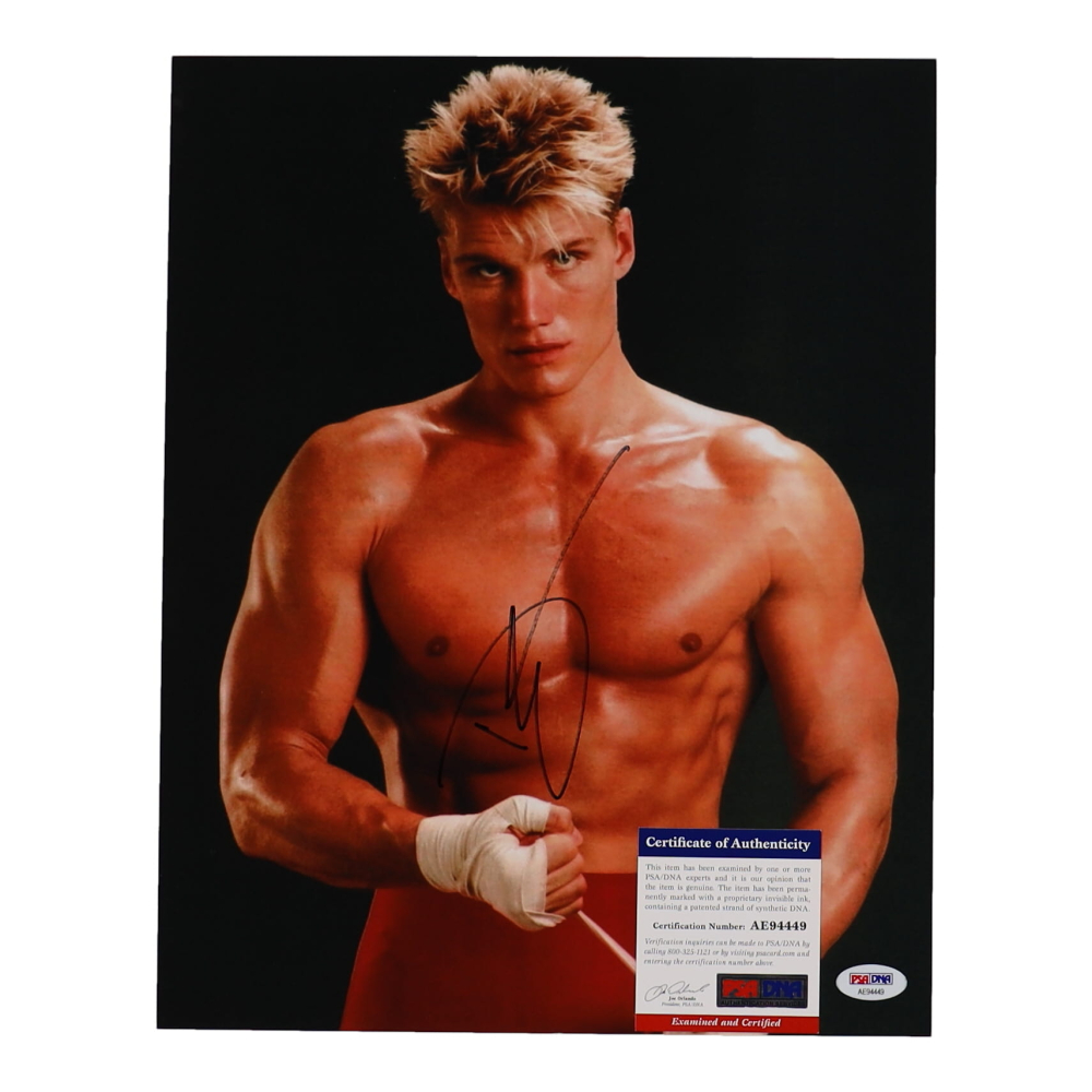 Dolph Lundgren Signed "Rocky IV" 11x14 Photo (PSA) | Pristine Auction