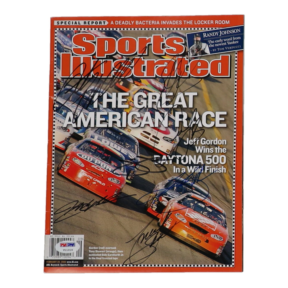 2005 "Sports Illustrated" Magazine Signed by (7) with Jeff Gordon, Tony ...