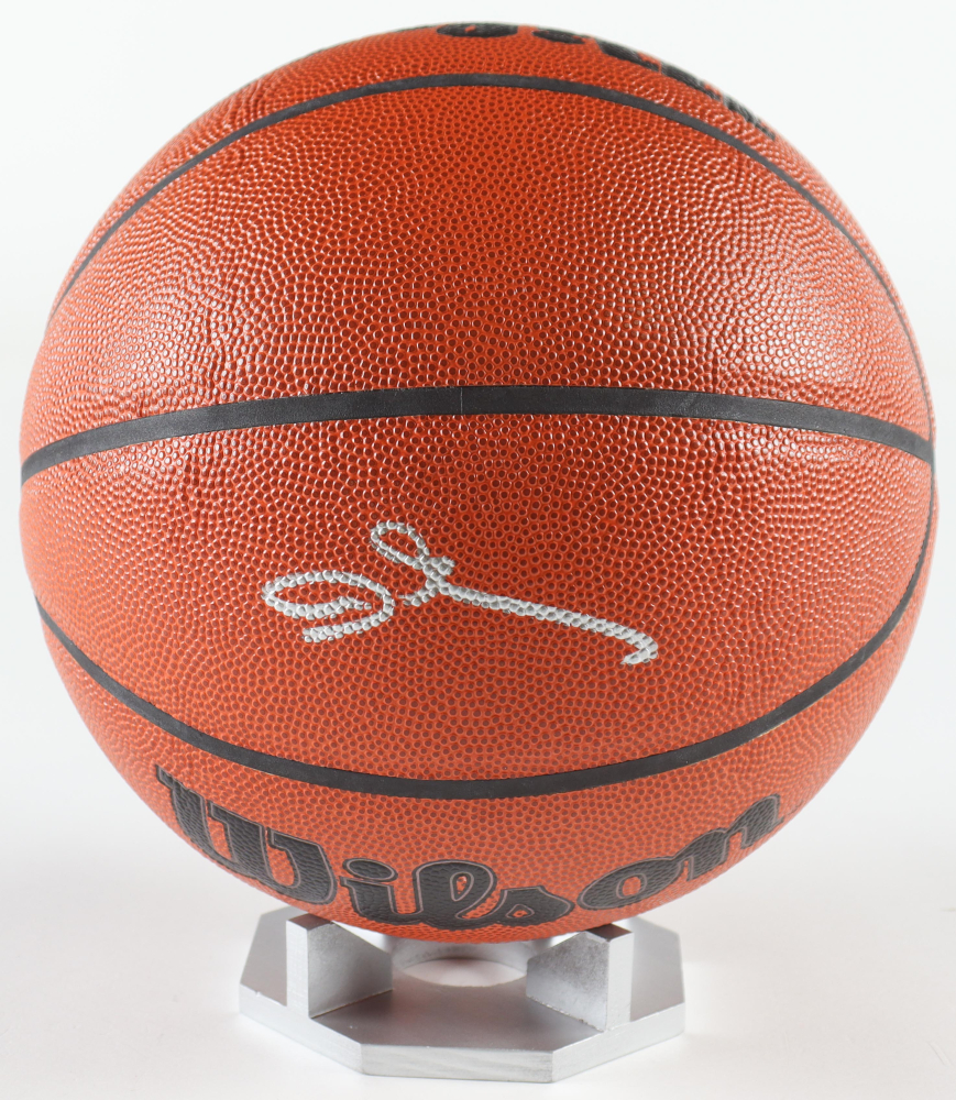 Allen Iverson Signed NBA Basketball with Display Stand (Beckett ...